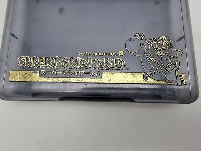 PLASTIC BOX SUPER MARIO WORLD SUPER FAMICOM USED - Japan Game Online